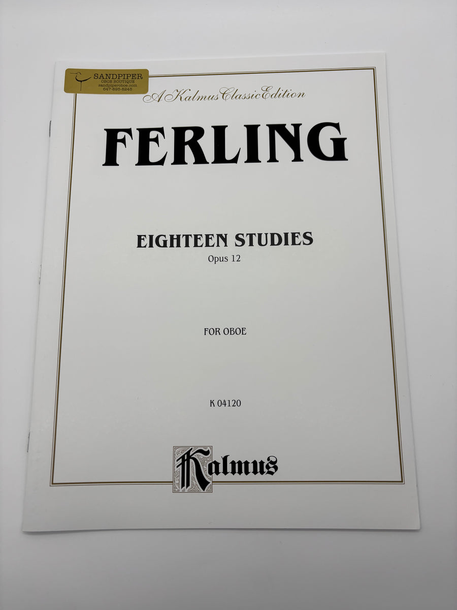 FERLING EIGHTEEN STUDIES Op.12 – Sandpiper Oboe Boutique