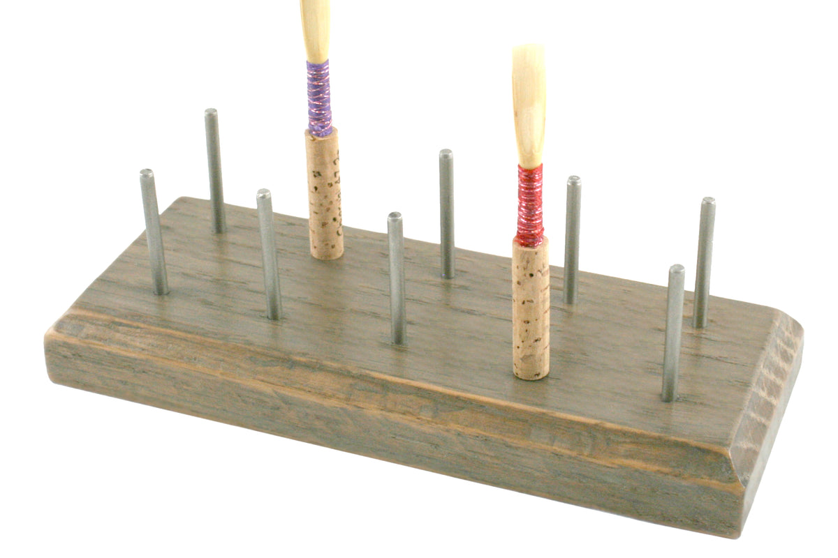 "THE COVE"OBOE REED DRYING RACK - GREY OAK – Sandpiper Oboe Boutique